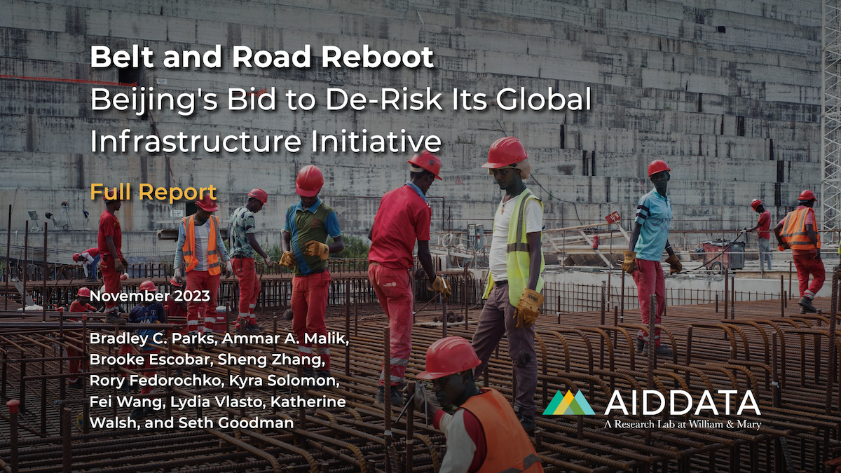 AidData | Belt and Road Reboot: Beijing’s Bid to De-Risk Its Global Infrastructure Initiative